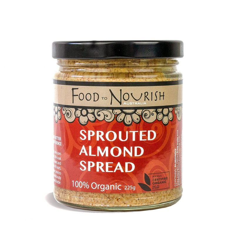 Food to Nourish Sprouted Almond Spread 225g | GreenSoul Organics